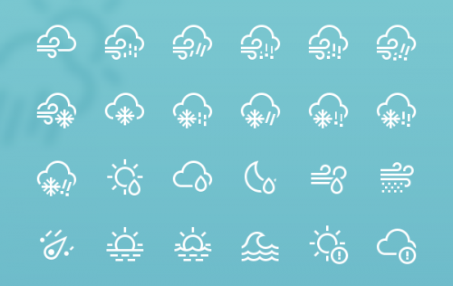 14 Free Weather Icon Sets for your Apps & Websites - Super Dev Resources