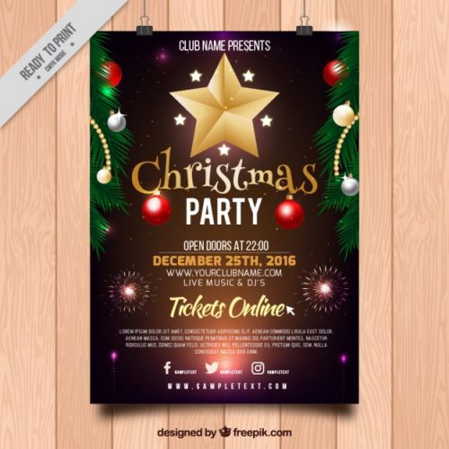 30+ Free Christmas Vector Graphics & Party Flyer Templates - Super Dev ...
