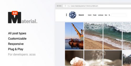 Best Material Design Tumblr Themes for Free Download - Super Dev Resources