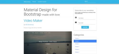 30+ Material Design HTML5 Templates (Free Download & Premium) - Super ...