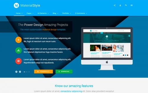 30+ Material Design HTML5 Templates (Free Download & Premium) - Super ...