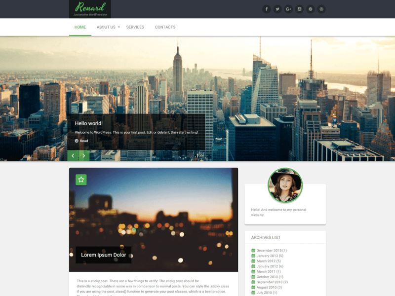 20+ Material Design WordPress Themes for Free Download & Premium ...