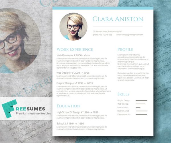 22+ Minimal & Creative Resume Templates - PSD, Word & AI (Free Download ...