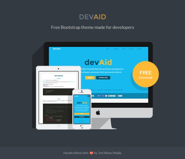 30+ One Page Website Templates built with HTML5 & CSS3 - Super Dev ...