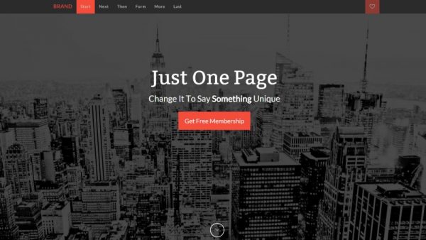 30+ One Page Website Templates built with HTML5 & CSS3 - Super Dev ...