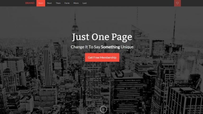 30+ One Page Website Templates built with HTML5 & CSS3 - Super Dev ...