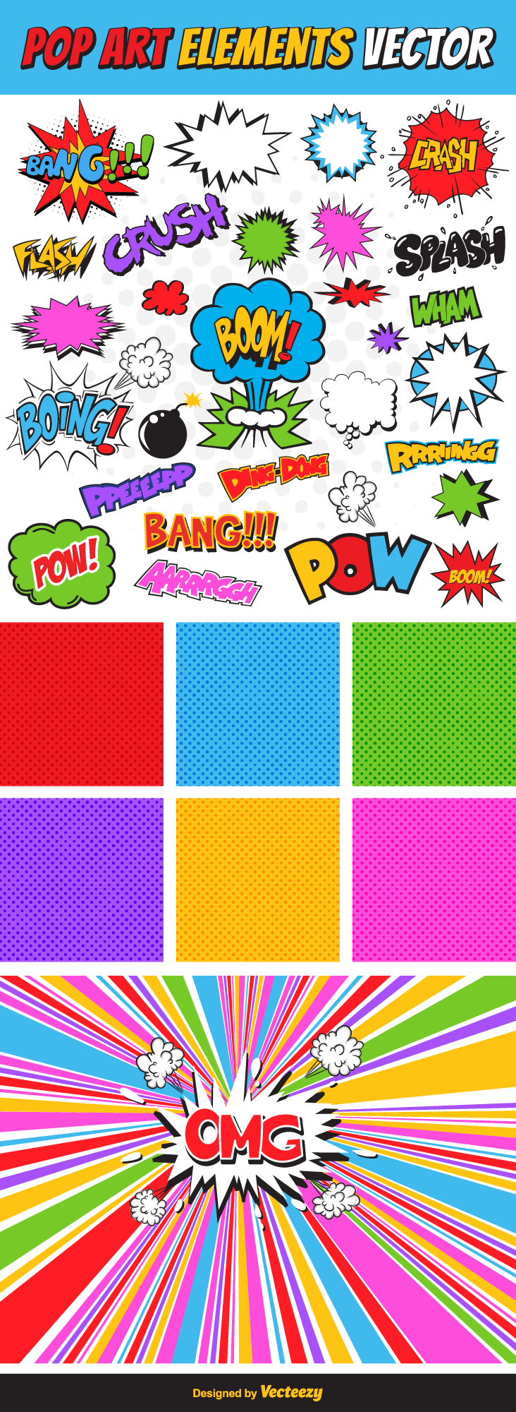 Free Download Pop Art Elements Vector AI EPS SVG PSD PNG Free Download Pop Art Elements Vector AI EPS SVG PSD PNG
