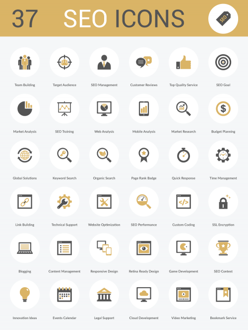 37 Free SEO Icons - AI, EPS, SVG & PNG - Super Dev Resources