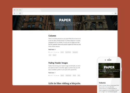 15 Minimal Tumblr Themes for Writers - Free and Premium - Super Dev ...