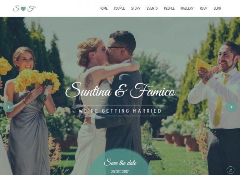 18 Beautiful Wedding Website HTML Templates (Free & Premium) - Super ...