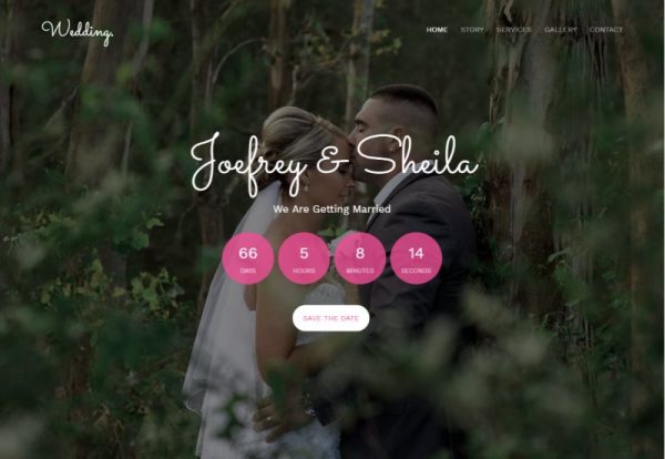 18 Beautiful Wedding Website HTML Templates (Free & Premium) - Super ...