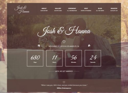 18 Beautiful Wedding Website HTML Templates (Free & Premium) - Super ...