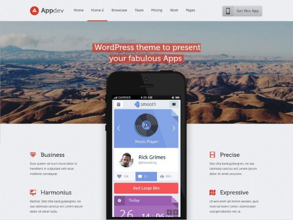 15 Best WordPress Themes to Create App Showcase and Landing Pages ...