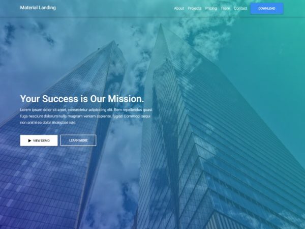 30+ Material Design HTML5 Templates (Free Download & Premium) - Super ...