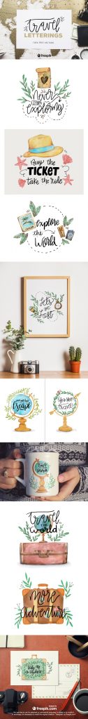 10 Free Travel Lettering Vectors for You to Take on the World - Super ...