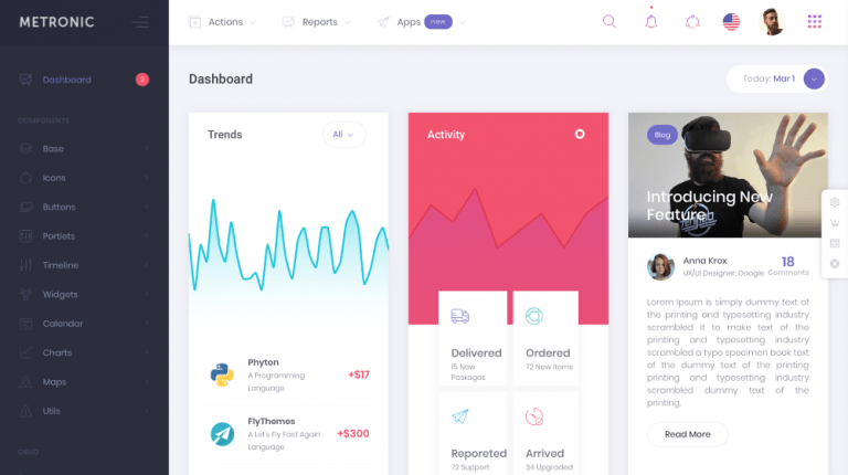 Top Bootstrap Admin Templates Of March 2019 Super Dev Resources