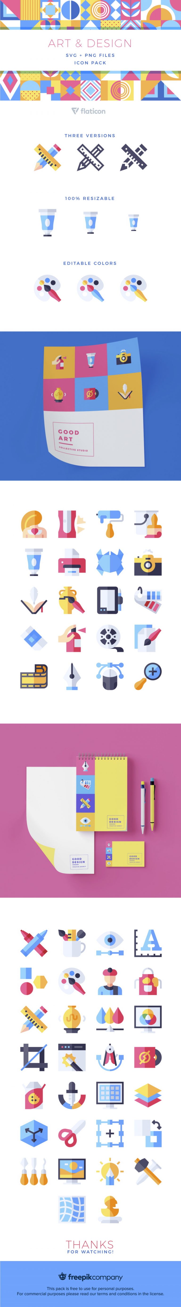 50 Free Art and Design Icons - SVG & PNG Download - Super Dev Resources