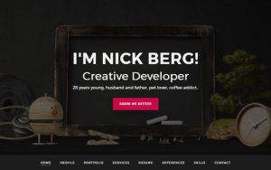 30+ Professional HTML & CSS Resume Templates for Free Download (and ...