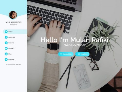 30+ Professional HTML & CSS Resume Templates for Free Download (and ...