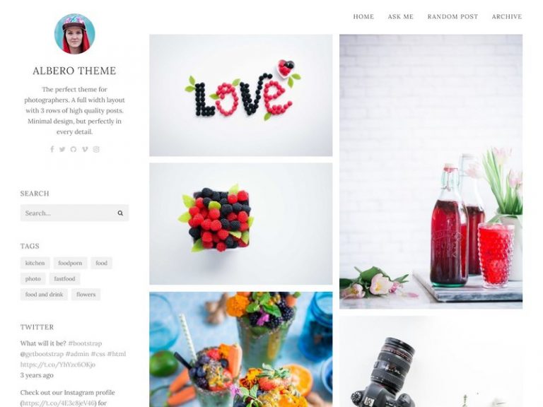 25 Best Tumblr Themes for Photographers & Photobloggers - Super Dev ...