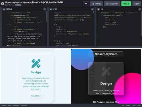 15 Glassmorphism Design Code Snippets and Working Examples - Super Dev Resources
