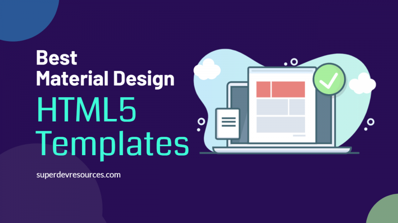 30+ Material Design HTML5 Templates (Free Download & Premium) - Super ...