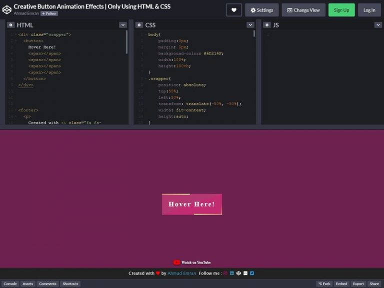 20 Creative Css Button Hover Effects And Animations Super Dev Resources