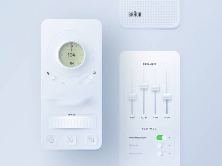 25 Neumorphism UI Design Inspirations and Examples - Super Dev Resources
