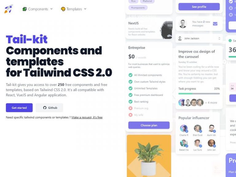 10 Best & Free Tailwind UI Kits and Components - Super Dev Resources