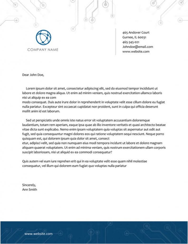 25 Best Business Letterhead Templates Word AI Free Premium 
