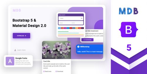 8 Best Material Design Bootstrap Themes and UI Kits - Super Dev Resources