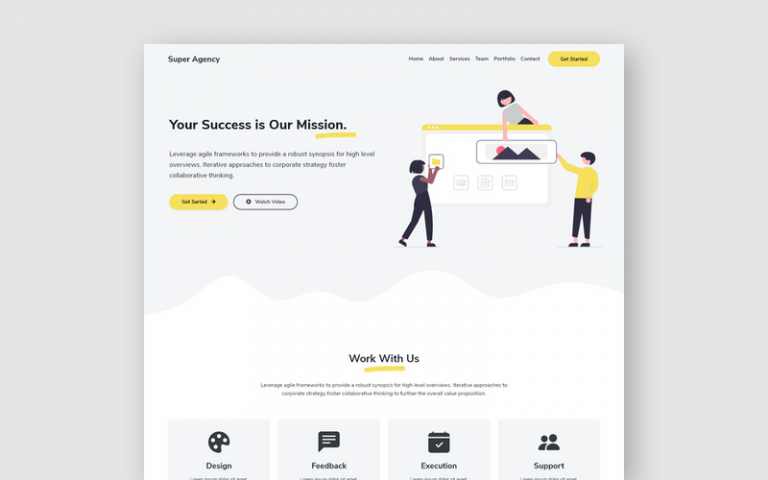 30+ One Page Website Templates built with HTML5 & CSS3 - Super Dev ...