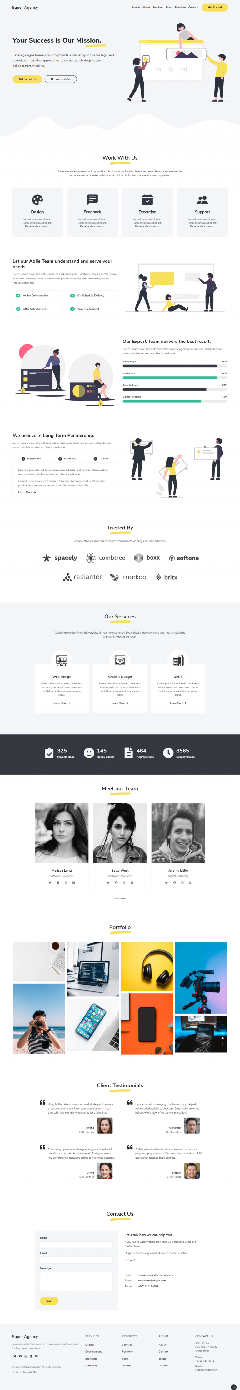 Free Bootstrap 5 Agency Website Template for Business and Startups ...