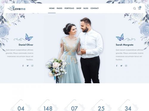 18 Beautiful Wedding Website HTML Templates (Free & Premium) - Super ...