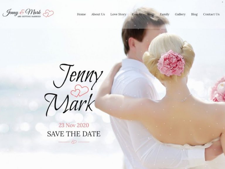 18 Beautiful Wedding Website HTML Templates (Free & Premium) - Super ...