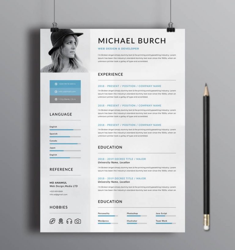 15+ Best Free Resume Templates in Microsoft Word - Super Dev Resources