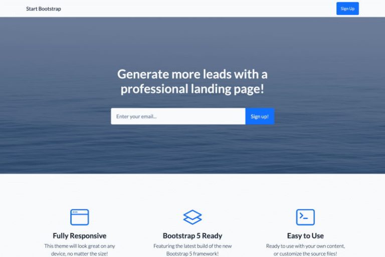 30+ One Page Website Templates built with HTML5 & CSS3 - Super Dev ...