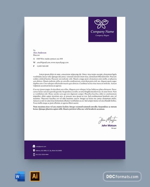 25 Free Business Letterhead Templates (Word, AI) - Super Dev Resources