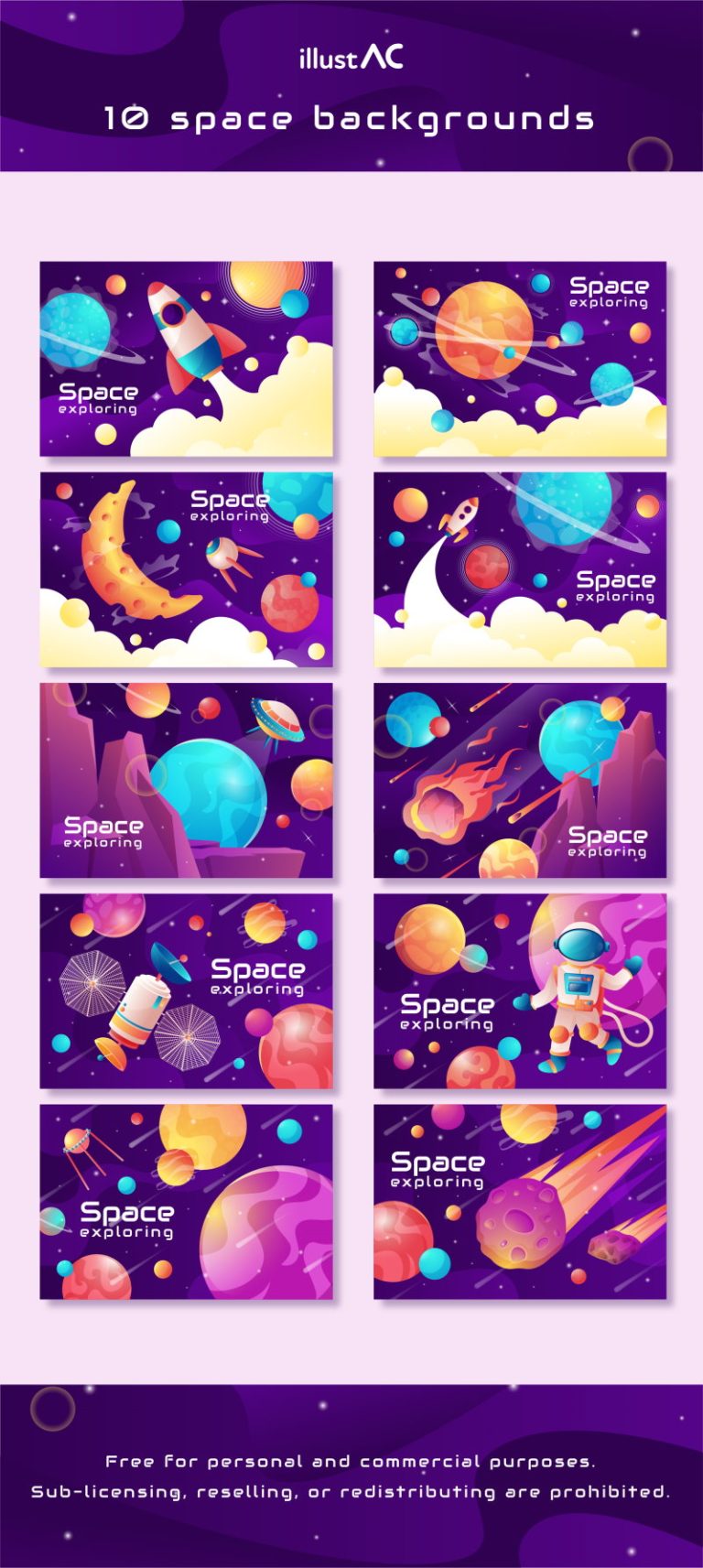 10 Free Outer Space Vector Backgrounds - AI & JPG - Super Dev Resources