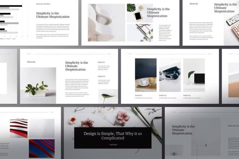 20+ Best Minimal PowerPoint Templates - Free & Premium Downloads for ...