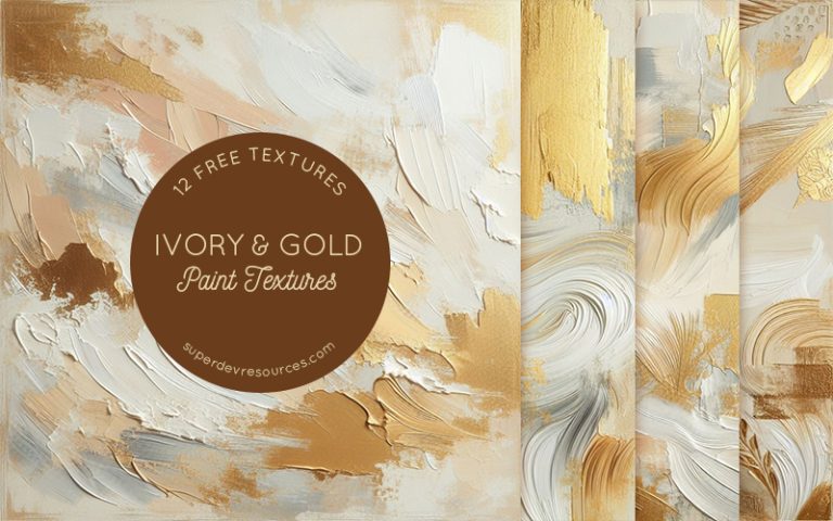12 Free Ivory and Gold Paint Textures - Super Dev Resources